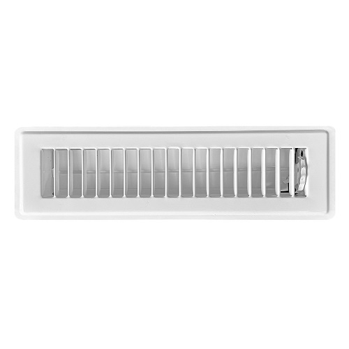 2 X 14 Stamped Steel Floor Register White 2 X 14 Stamped Steel Floor Register White